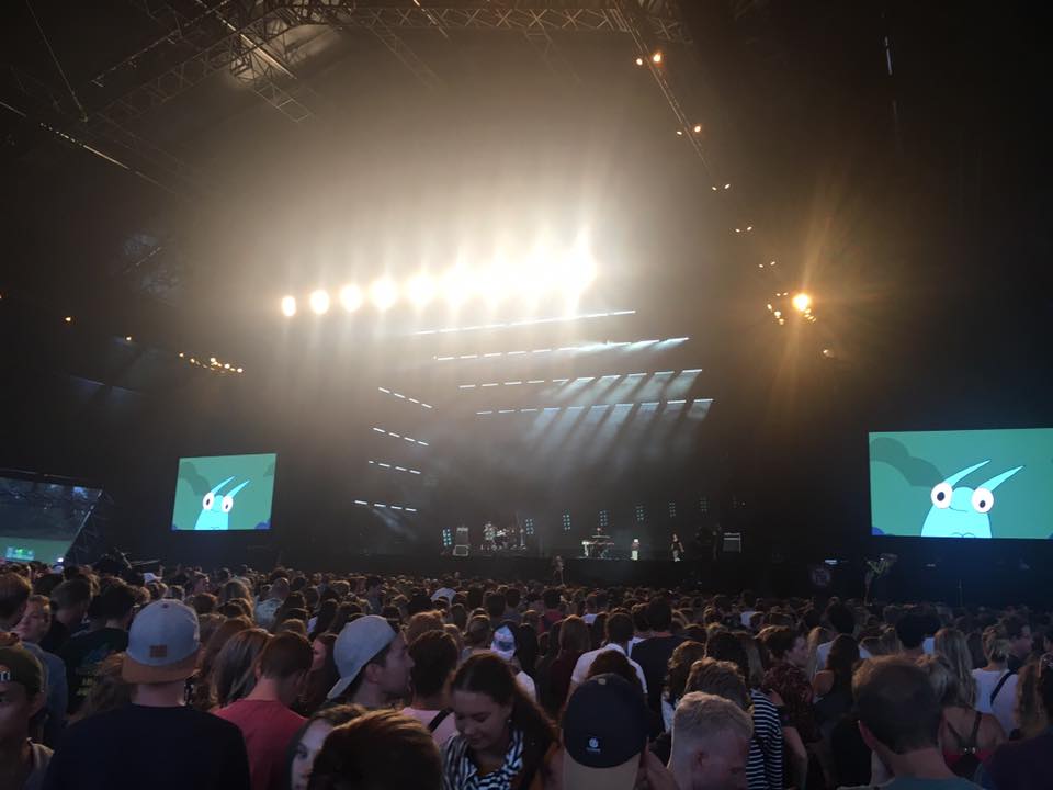 De Alpha main stage tijdens Lowlands 2018 vol met GLP fixtures - Senci